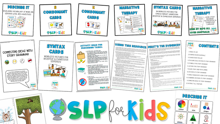 SLP For Kids - Speech Language Pathology resources